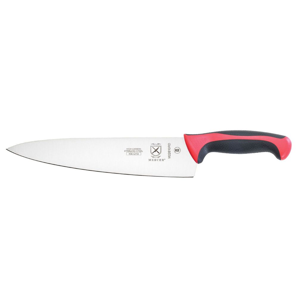 Mercer Culinary Millennia Colors Red Chefs Knife, 10 inch