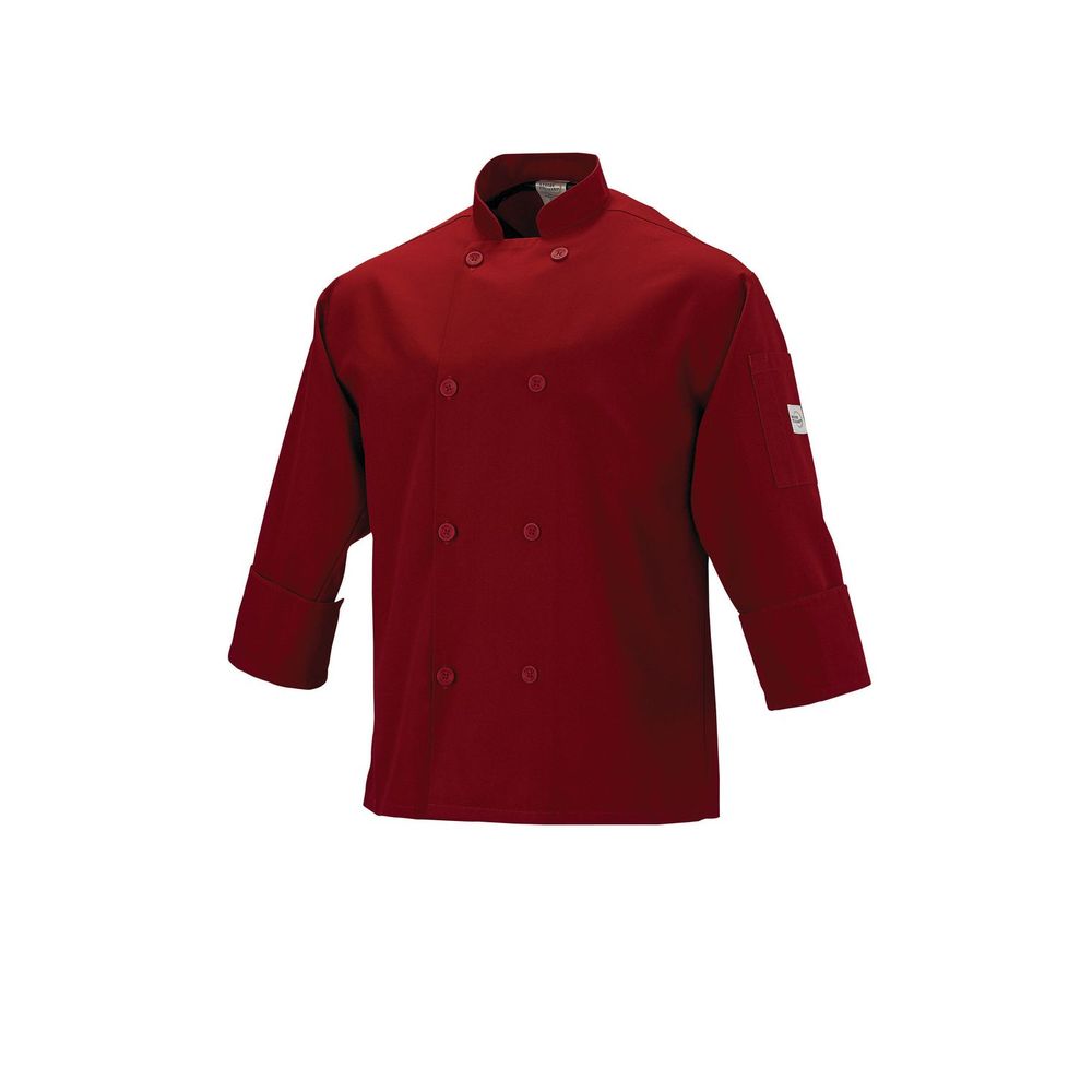 Mercer Culinary Millennia Red X-Small Unisex Cook Jacket with ...