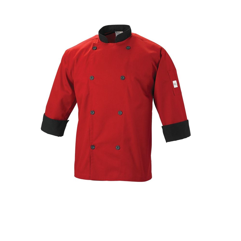 Mercer Culinary Millennia Red with Black Accents XL 3/4 Sleeve Unisex ...