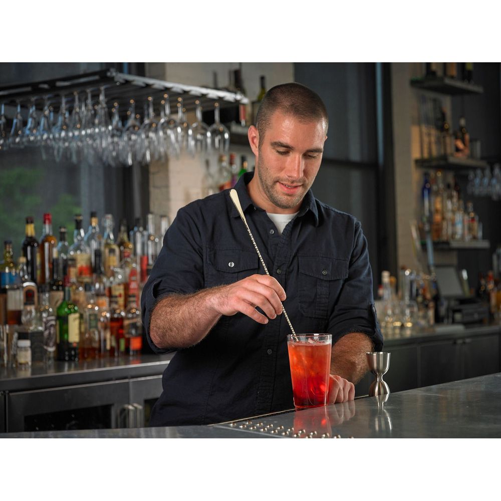 Barfly Gold Plated Japanese Style Standard Bar Spoon, 17 1/8 inch