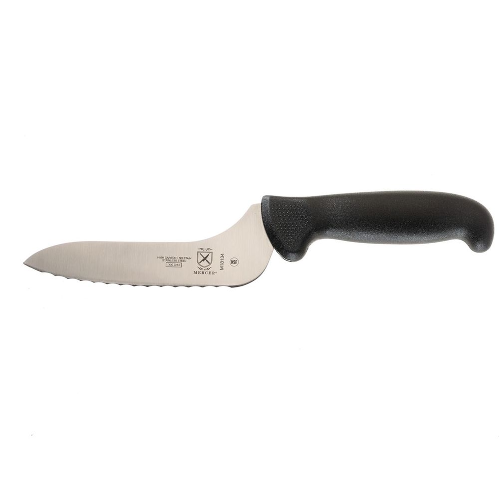 Mercer Culinary Black Bread Knife, 6 inch