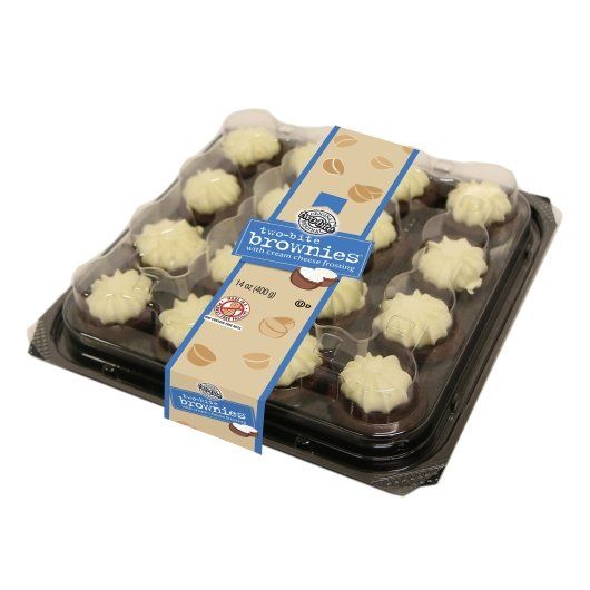 Two Bite Party Platter Brownies with Cream Cheese Frosting, 14 Ounce ...