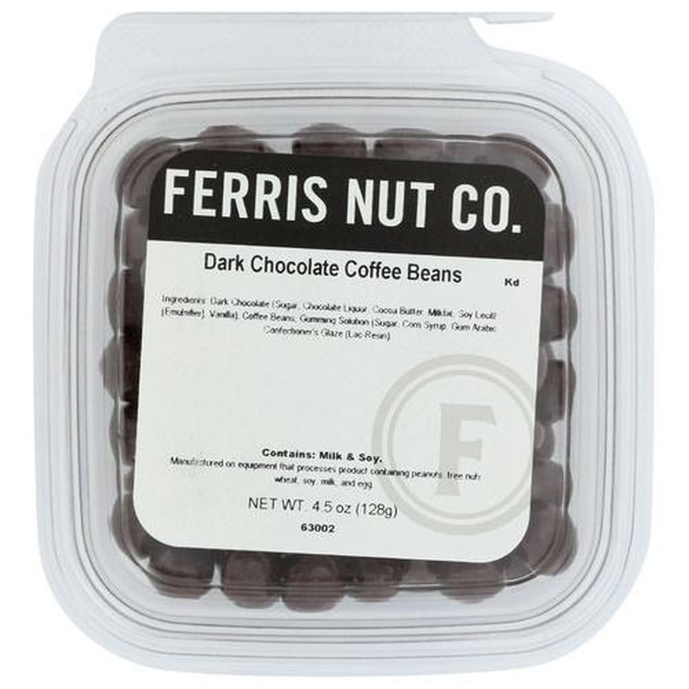 Ferris Coffee and Nut Dark Chocolate Coffee Beans, 4.5 Ounce -- 12 per case