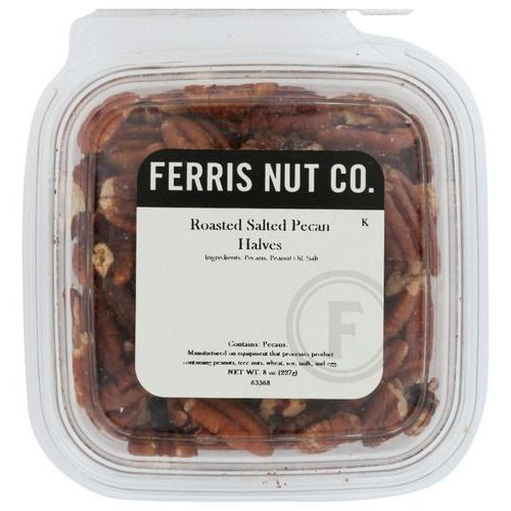 Ferris Coffee and Nut Roasted Salted Pecan Halves, 6 Ounce -- 12 per case