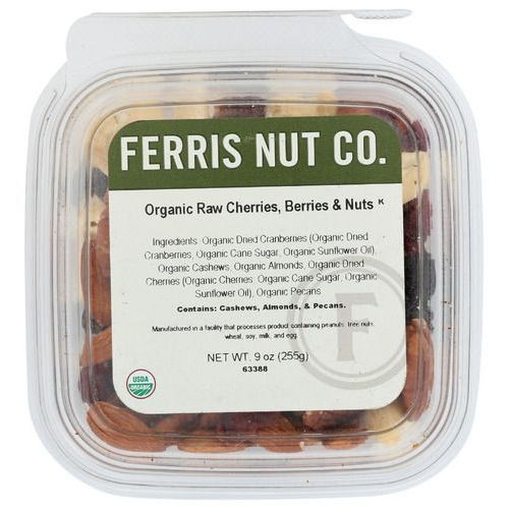 Ferris Coffee and Nut Organic Raw Cherries Berries and Nuts, 9 Ounce ...