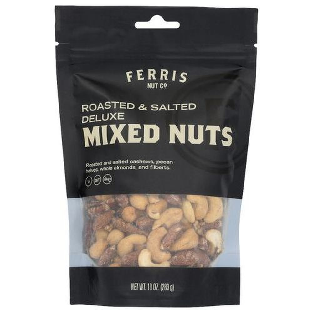 Ferris Coffee and Nut Roasted Salted Deluxe Mixed Nuts, 10 Ounce -- 12 ...