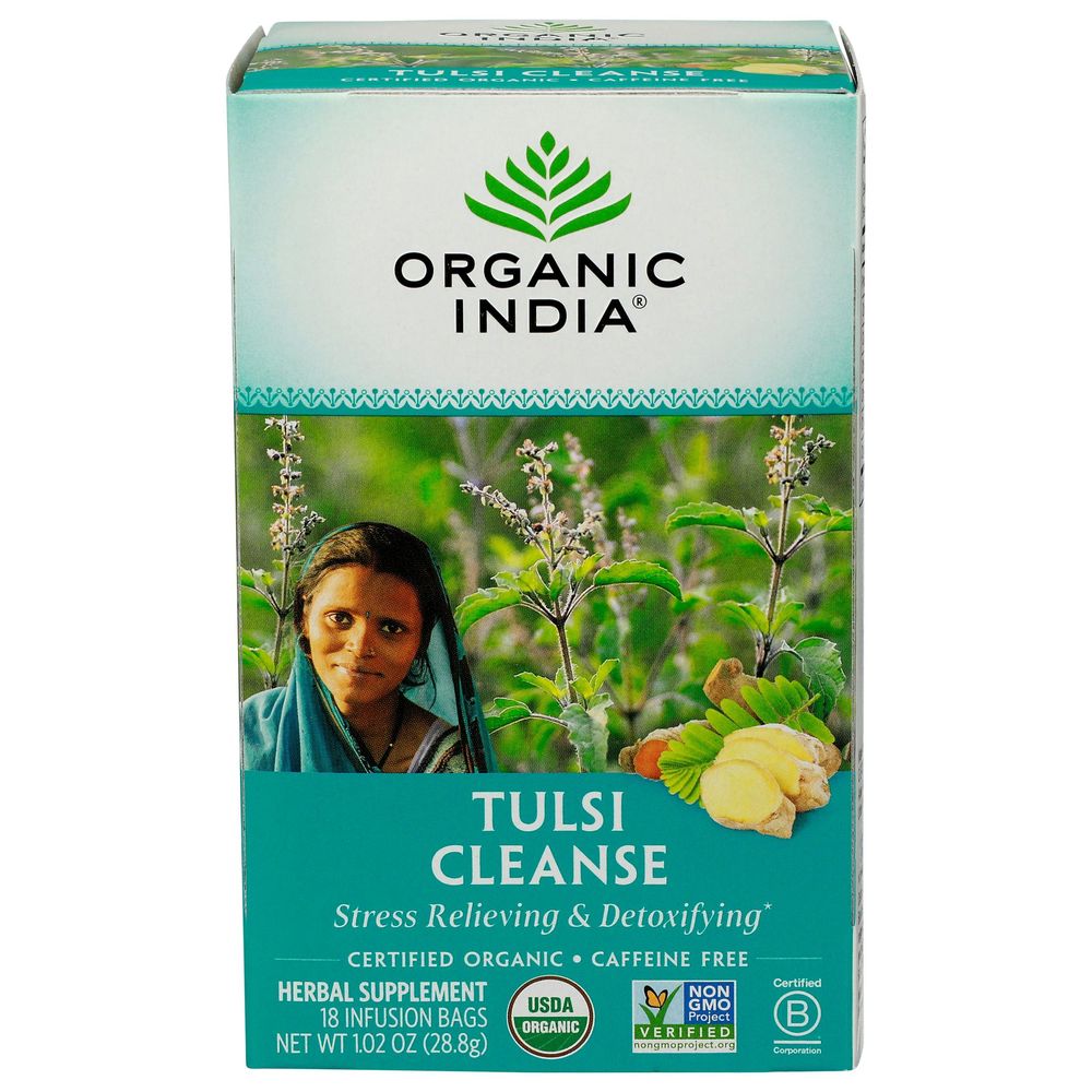 Organic India Organic Tulsi Cleanse Tea, 18 tea bags -- 6 per case