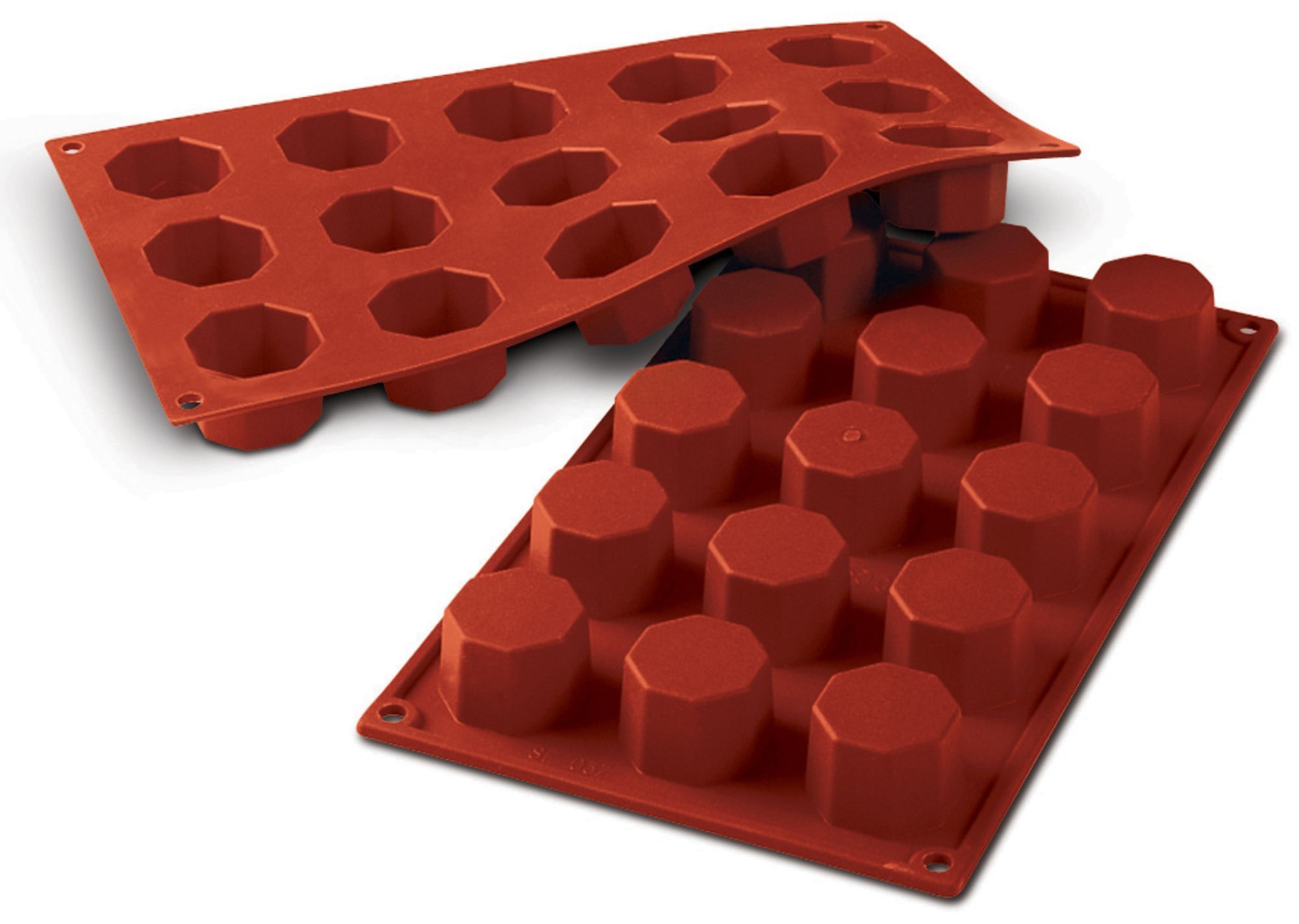 Silikomart SiliconFlex Alimentary Silicone 15 Cavities Octagon Mold, 1. ...