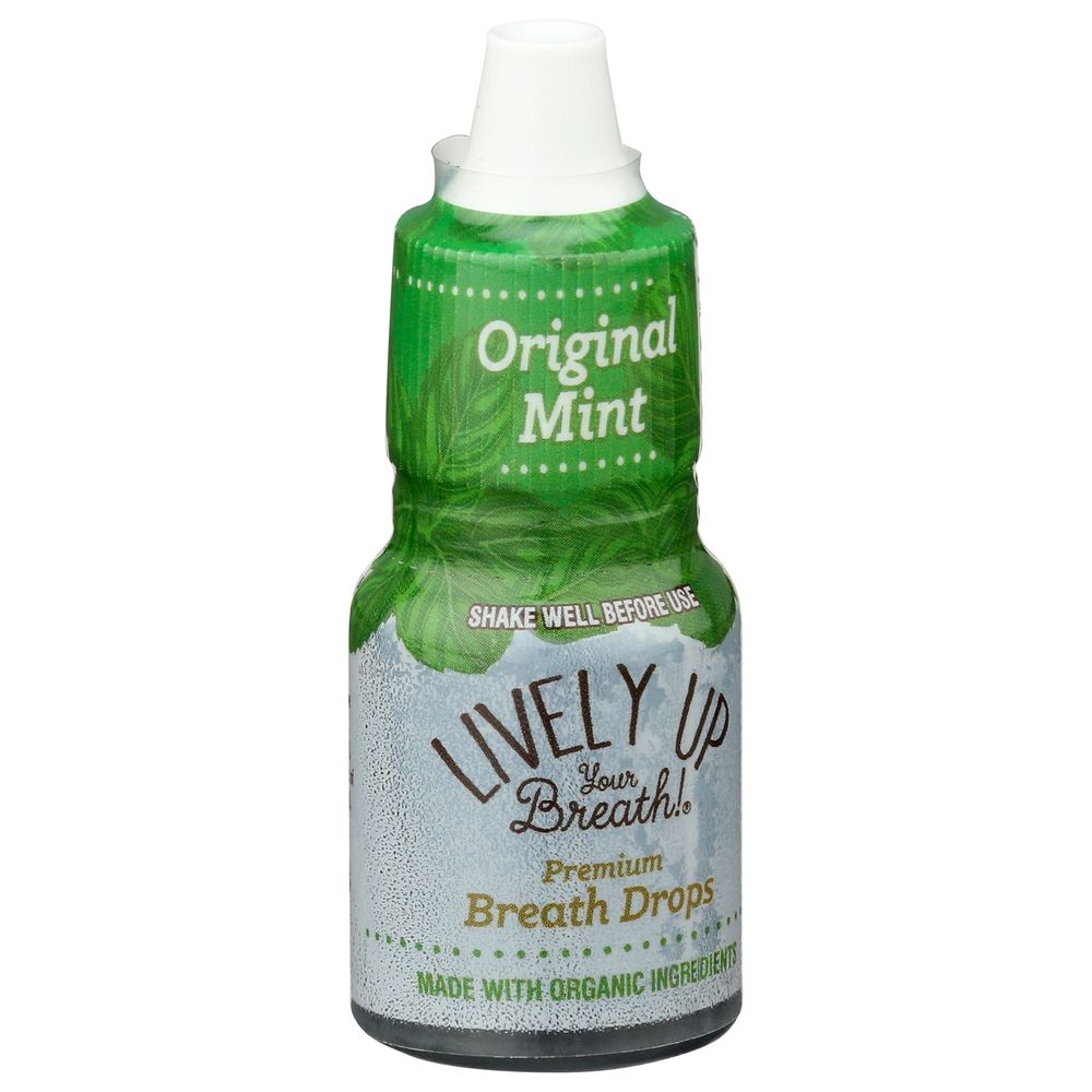 Lively Up Your Breath Original Mint Premium Breath Drops, 0.27 Fluid ...