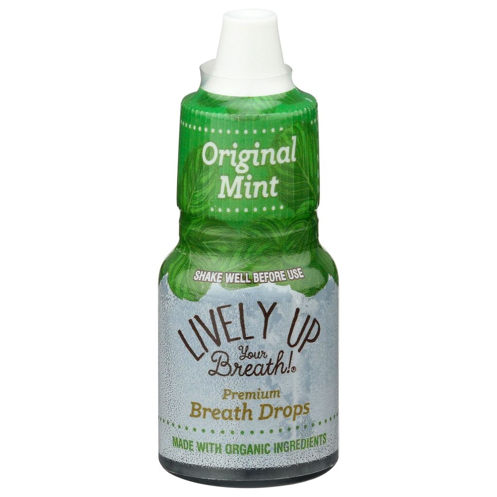 Lively Up Your Breath Original Mint Premium Breath Drops, 0.27 Fluid ...