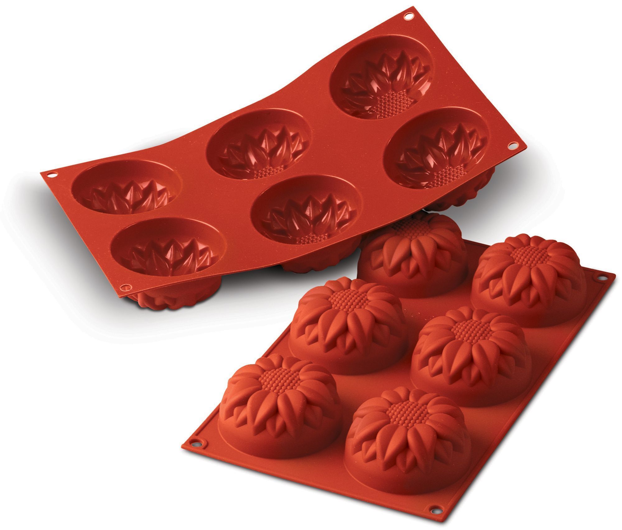 Silikomart SiliconFlex Alimentary Silicone 6 Cavities Sunflower Mold, 3 ...