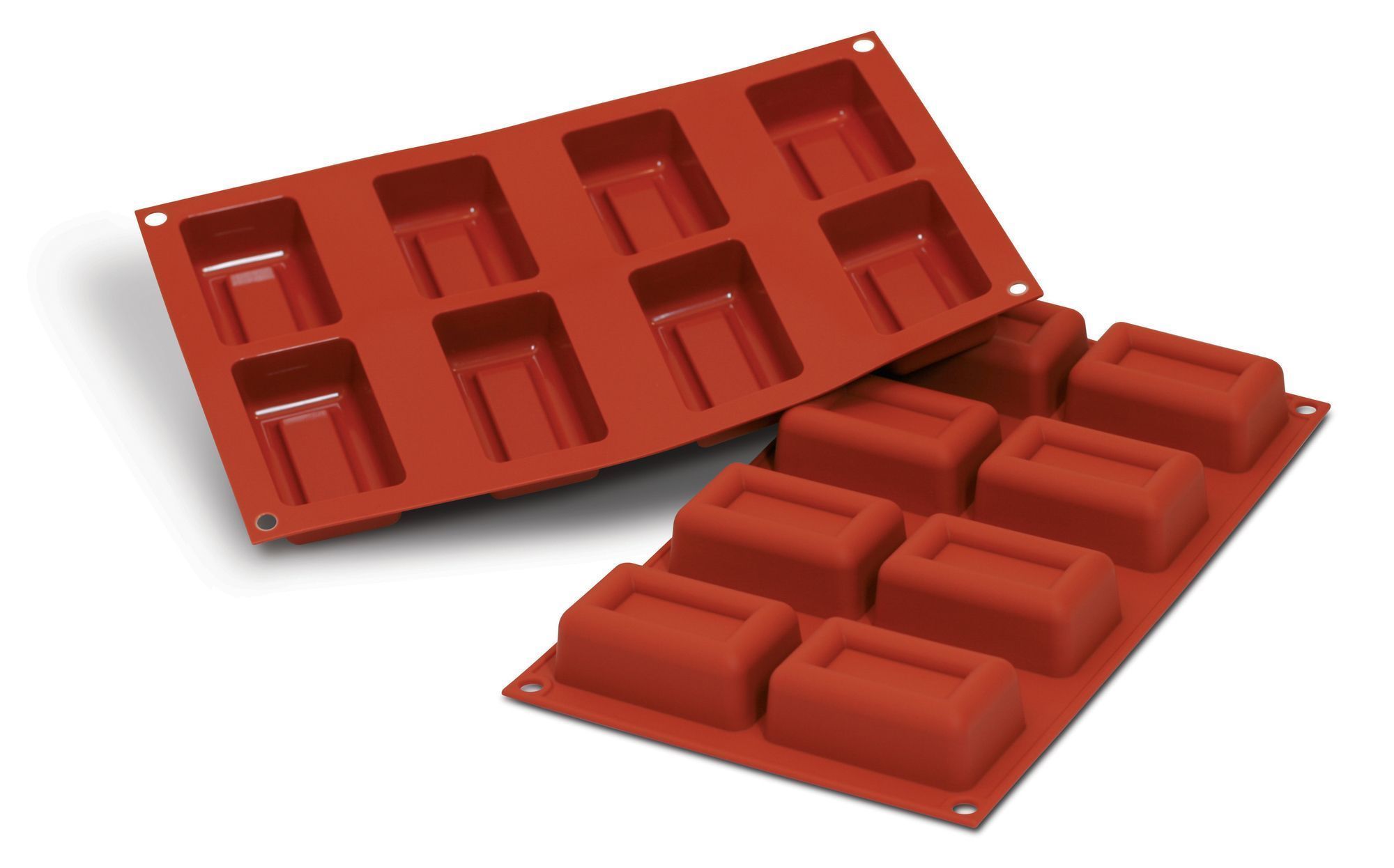 Silikomart SiliconFlex Alimentary Silicone 8 Cavities Lingotto Mold, 2. ...