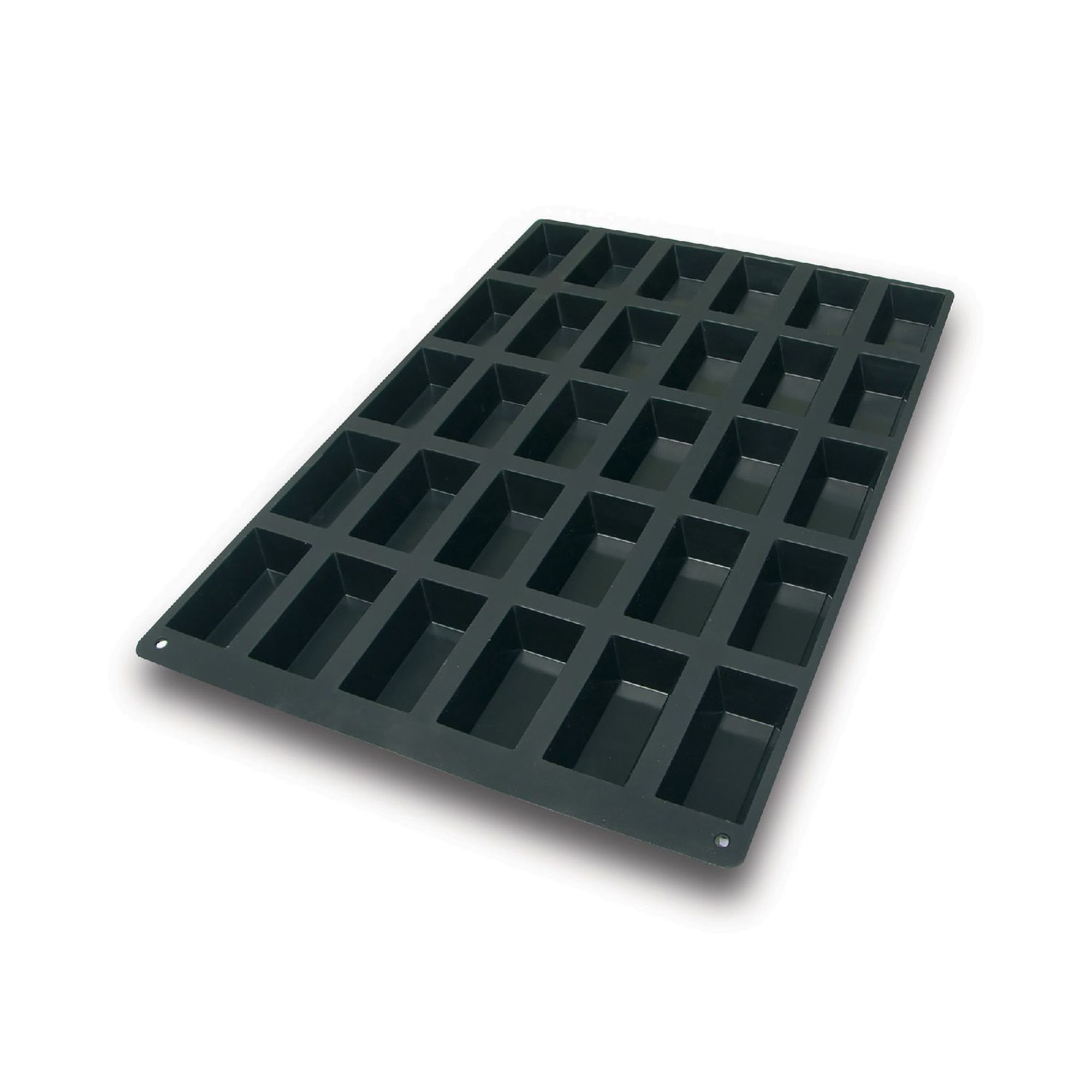 Silikomart Black Silicone 30 Cavities Mini Cake Mold, 24 x 16 x 1.5 ...