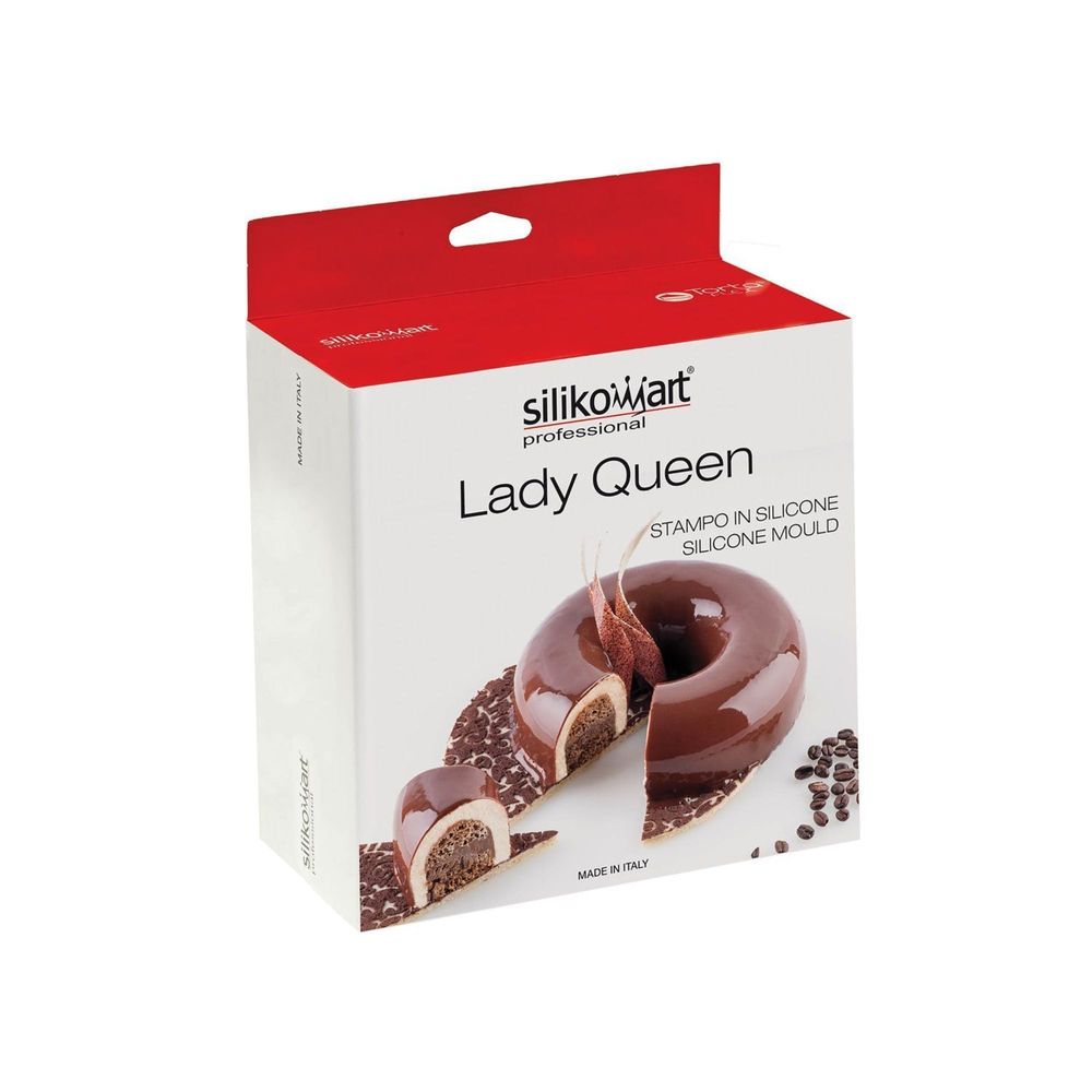 Silikomart TortaFlex Single Cavity Lady Queen Mold Set, set of 2