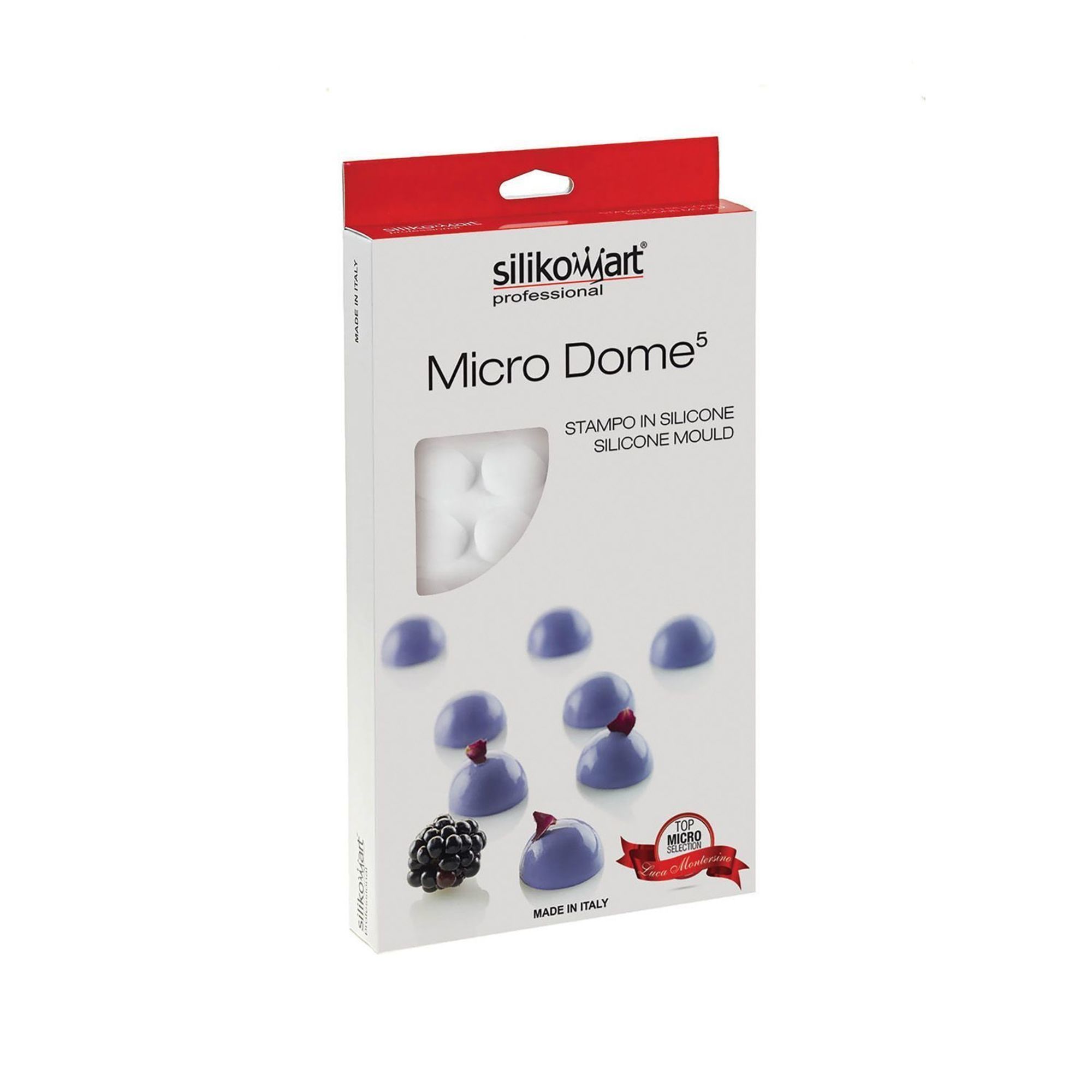 Silikomart CurveFlex Silicone 35 Cavities Micro Series Domes Mold, 13.3 ...