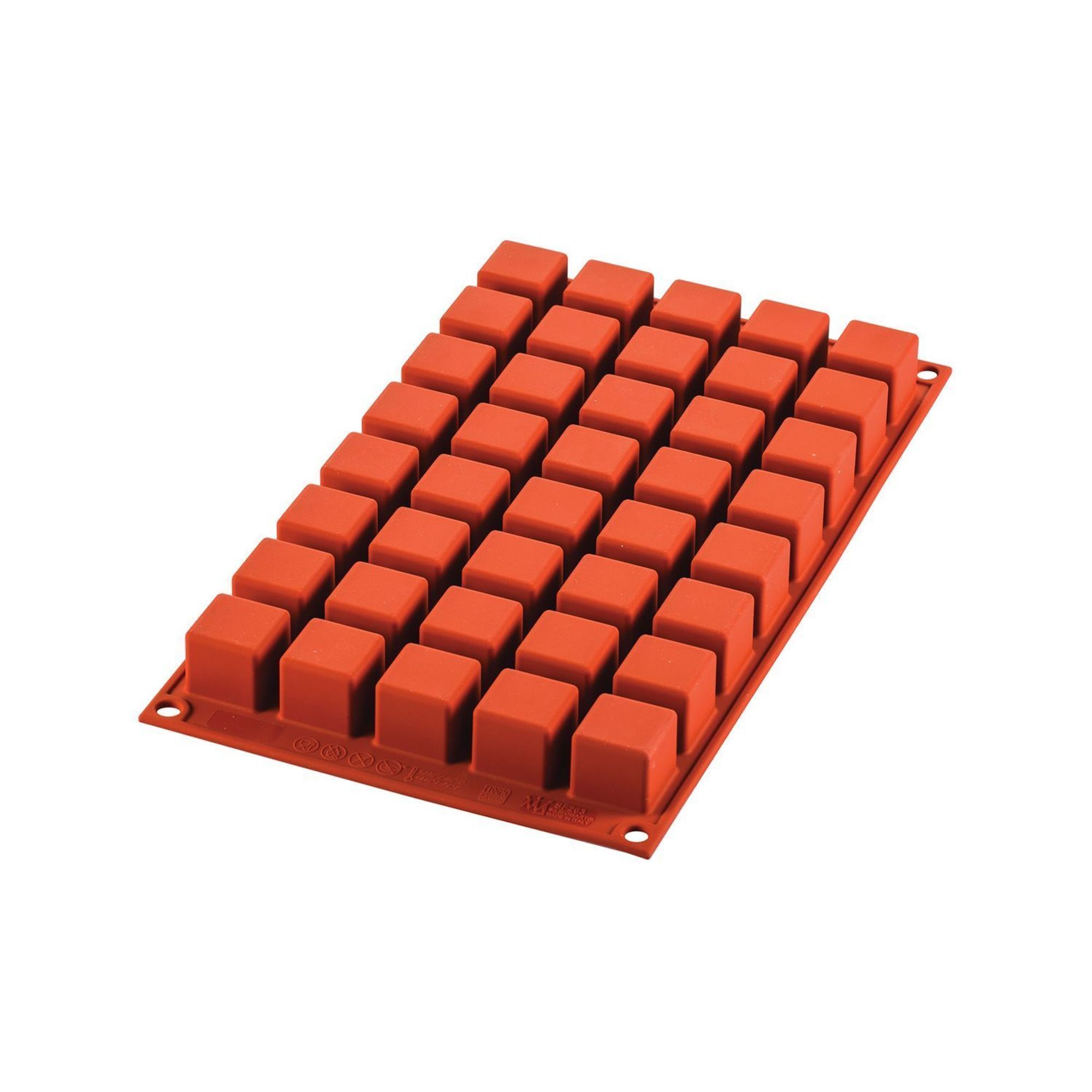 Silikomart SiliconFlex Alimentary Silicone 40 Cavities Cube Mold, 0.94 ...