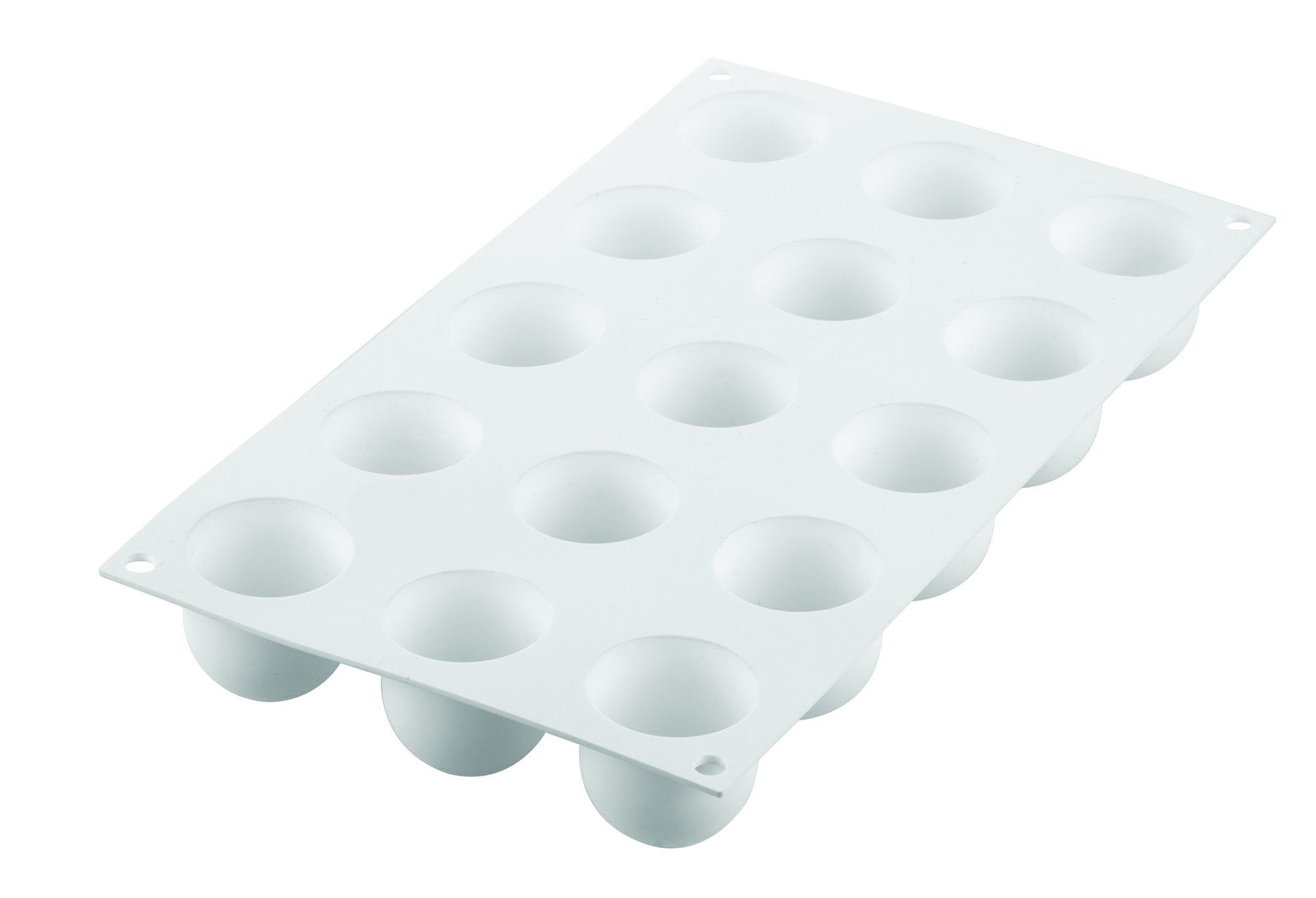 Silikomart CurveFlex Silicone 15 Cavities Dome Mold, 1.6 x 1.6 inch ...