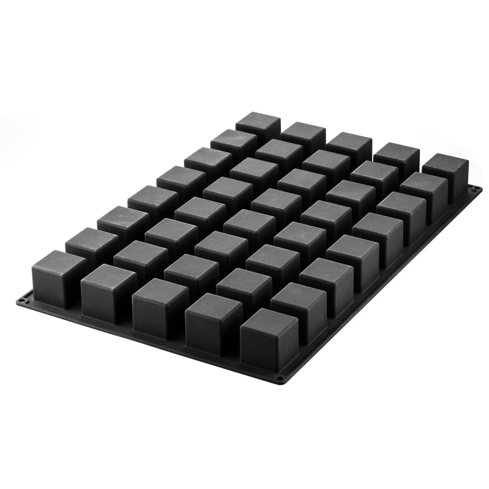 Silikomart Silicone 40 Cavities Cube Mold, 24 x 16 x 2 inch