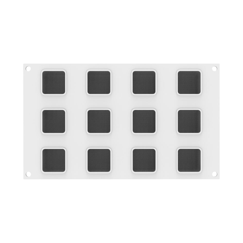 Silikomart Cubo 3D 85 12 Cavities Silicone Mold, 1.8 x 1.8 x 1.8 inch ...