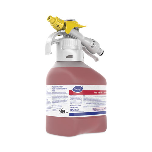 Diversey Red Final Step 512 Sanitizer, 1.5 Liter RTD Refill -- 2 per case