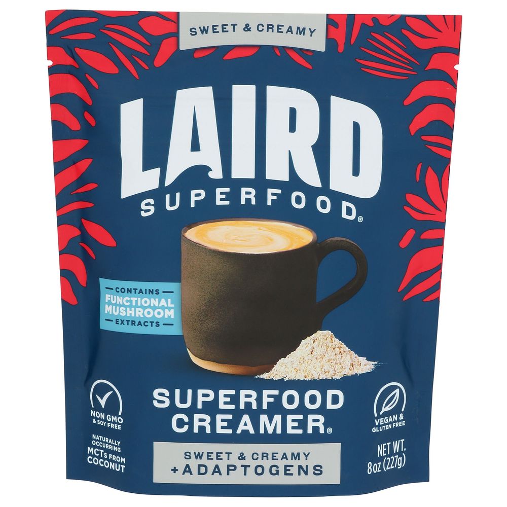 Laird Superfood Sweet and Creamy with Adaptogens Superfood Creamer, 8 ...