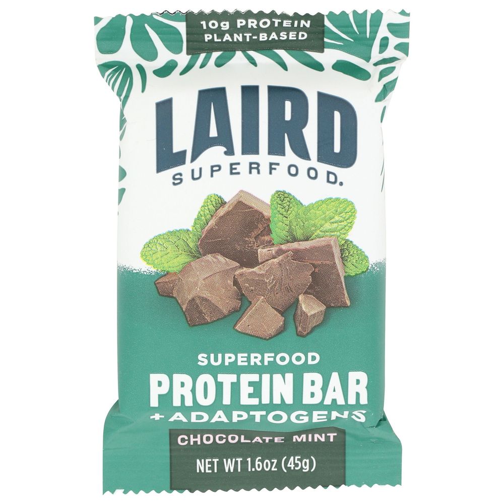 Laird Superfood Mint Chocolate Protein Bar, 1.6 Ounce -- 10 per case