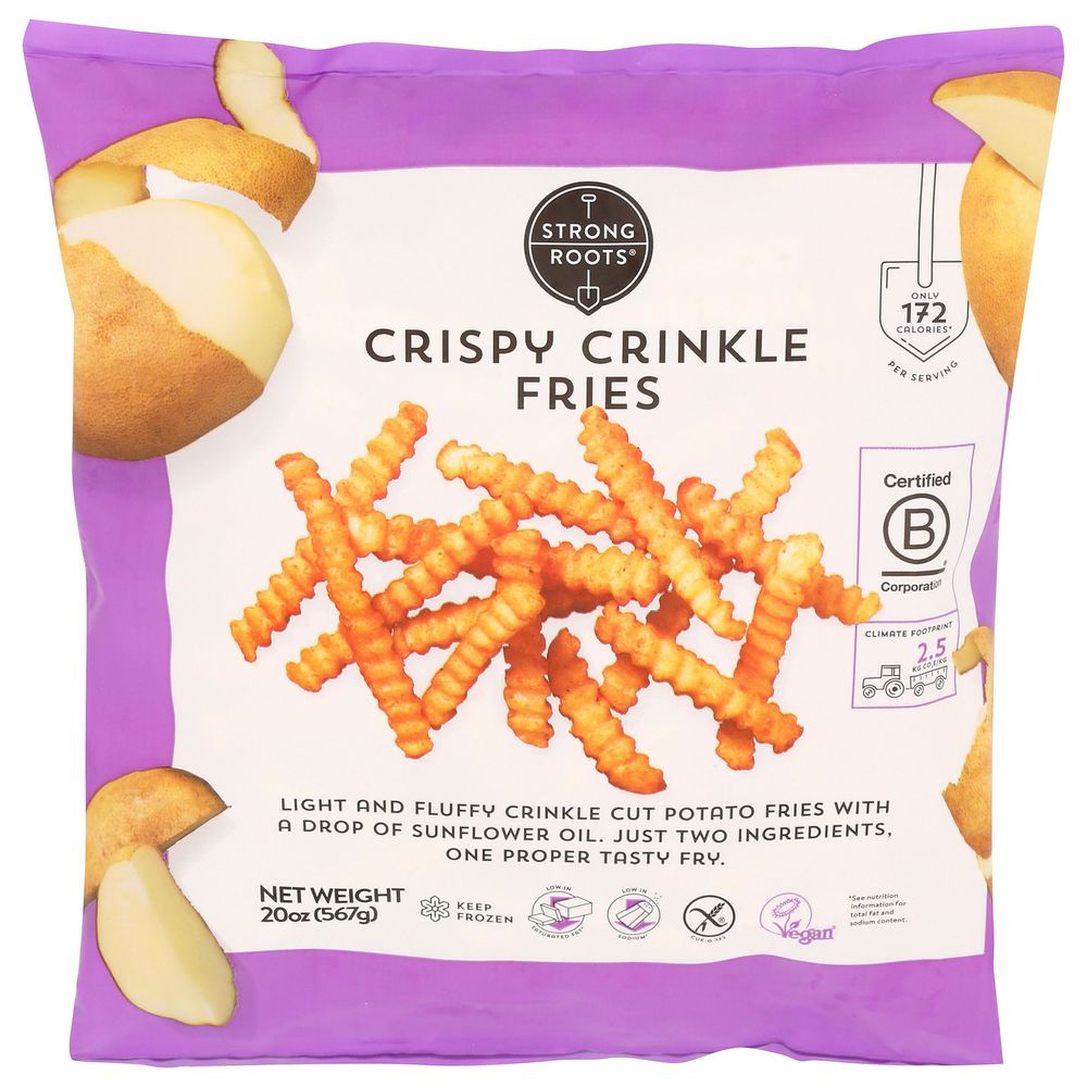 Strong Roots Crispy Crinkle Fries, 20 Ounce -- 12 per case
