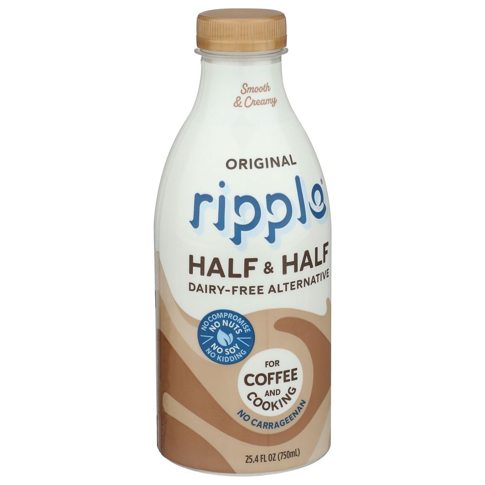 Ripple Original Half and Half Dairy Free Milk Alternative ...
