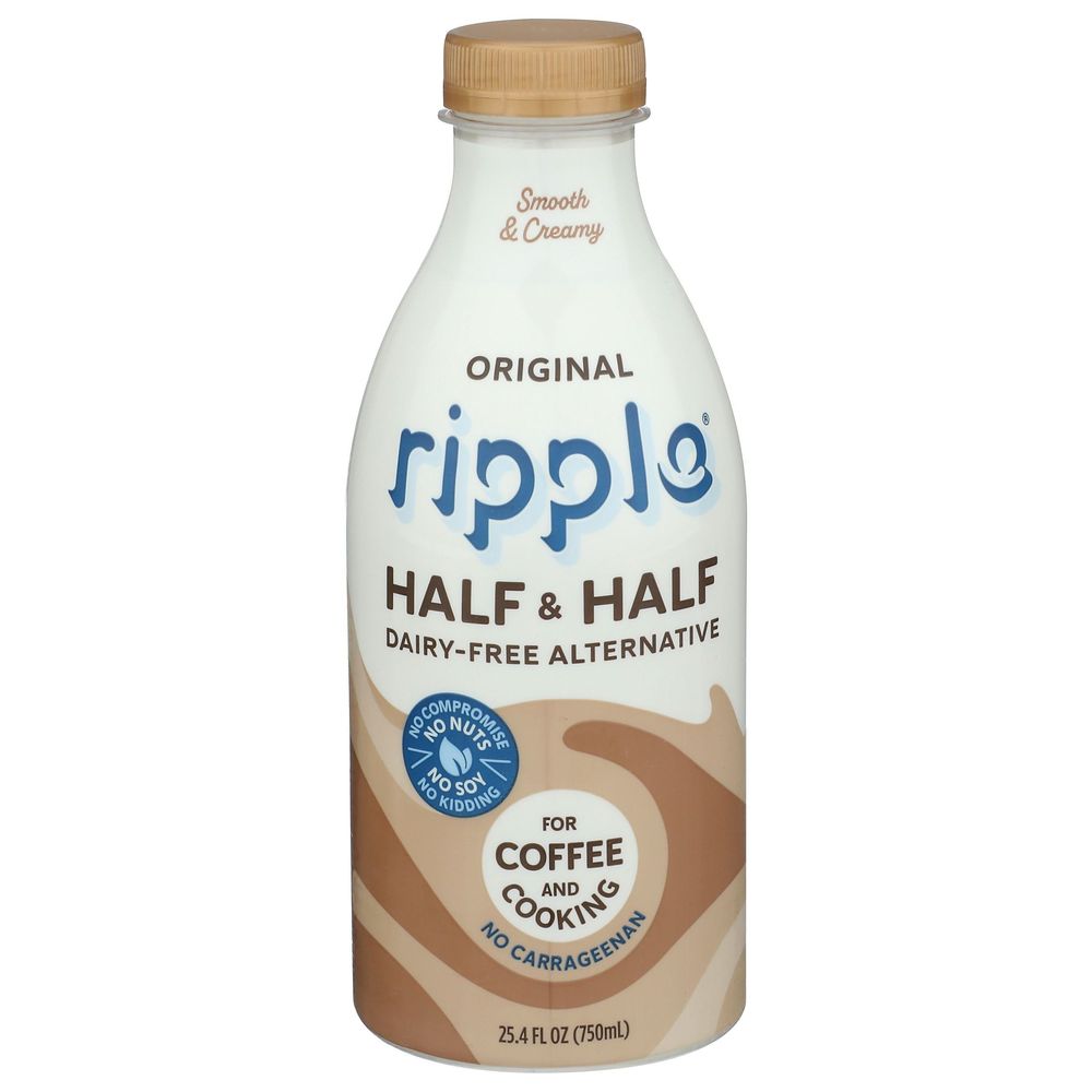 Ripple Original Half and Half Dairy Free Milk Alternative, 25.4 Fluid ...