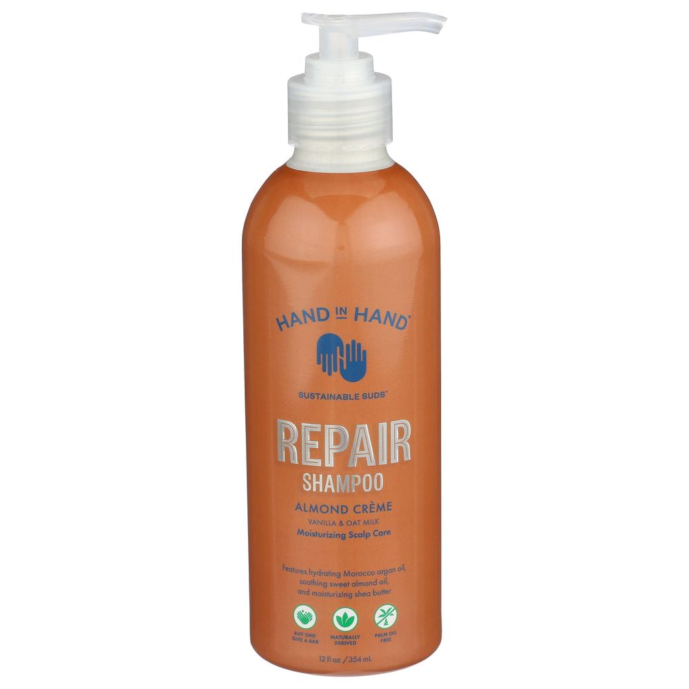 Hand in Hand Repair Almond Creme Shampoo, 12 Fluid Ounce