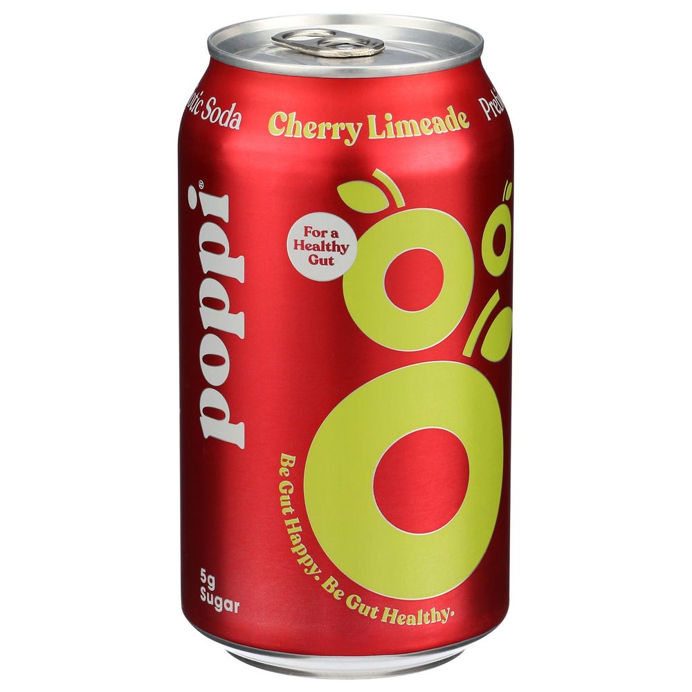 Poppi Cherry Lime Prebiotic Soda, 12 Fluid Ounce -- 12 per case
