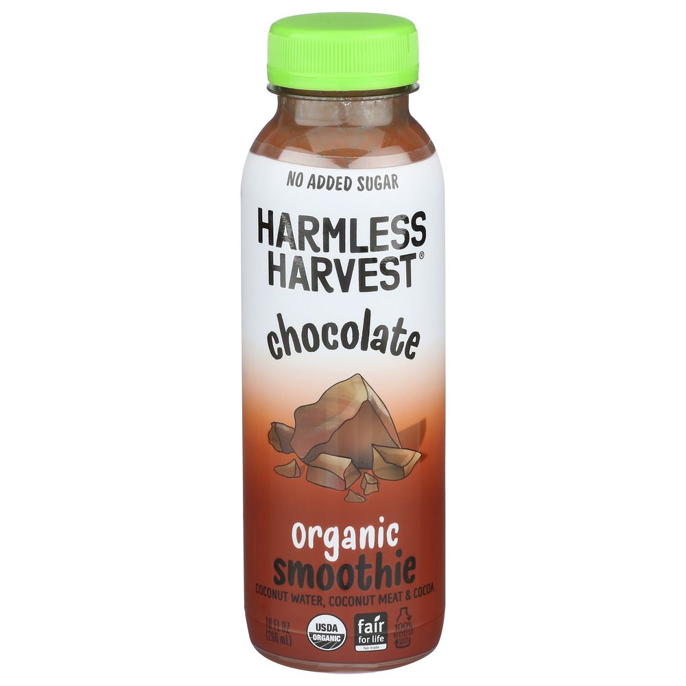 Harmless Harvest Organic Chocolate Coconut Smoothie, 10 Fluid Ounce ...