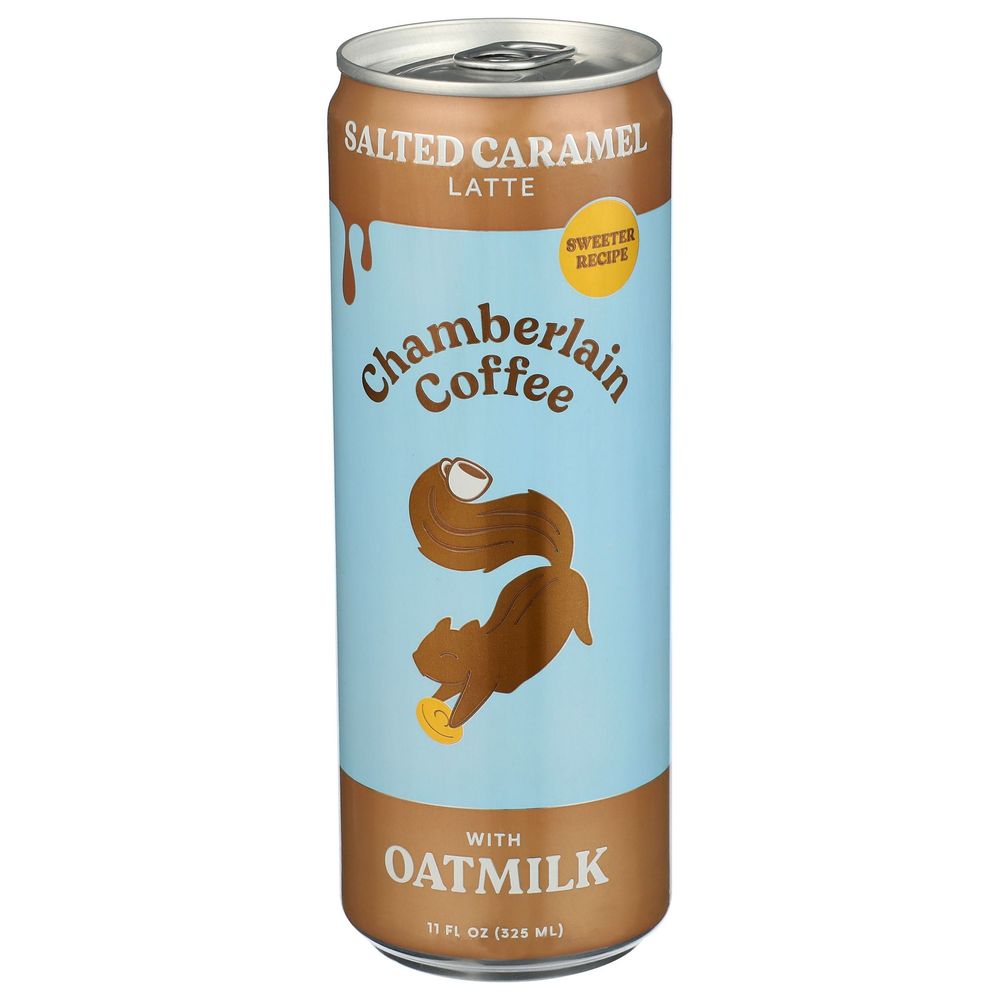 Chamberlain Coffee Salted Caramel Latte with Oatmilk, 11 Fluid Ounce ...