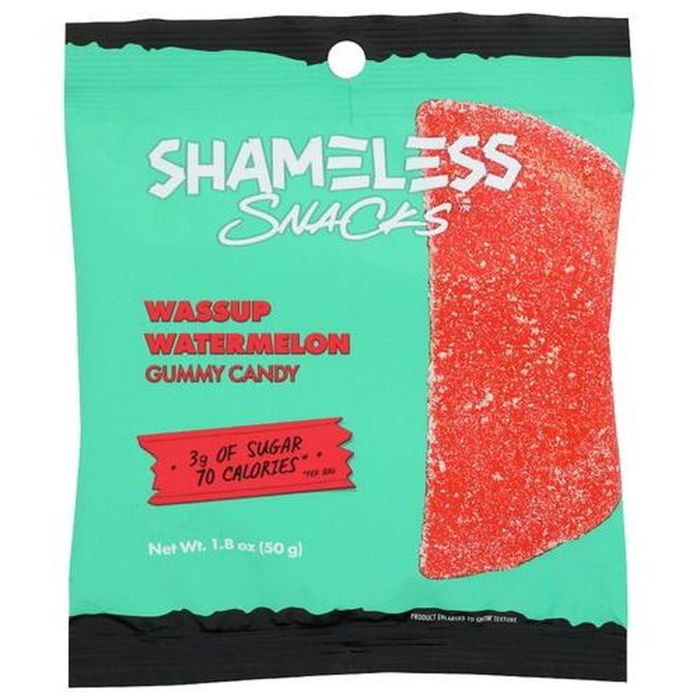 Shameless Snacks Wassup Watermelon Gummy Candy, 1.8 Ounce -- 6 per case