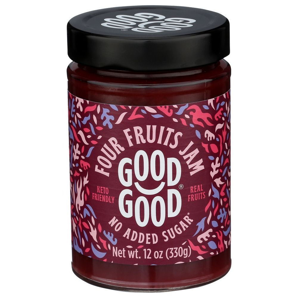 Good Good Four Fruits Jam, 12 Ounce -- 6 per case