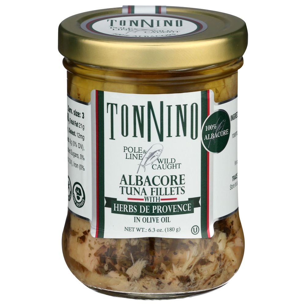 Tonnino Albacore Tuna Fillets with Herbs De Provence, 6.3 Ounce -- 6 ...