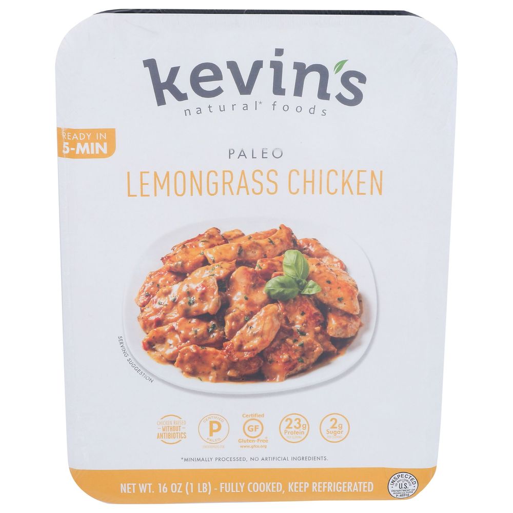 Kevins Natural Foods Lemongrass Chicken, 16 Ounce -- 4 per case
