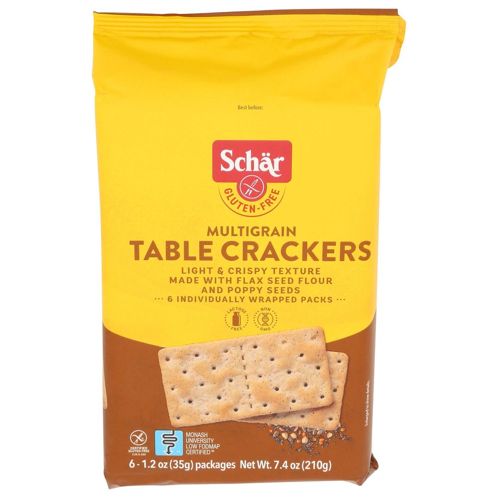 Schar Gluten Free Multigrain Table Cracker, 7.4 Ounce -- 5 per case