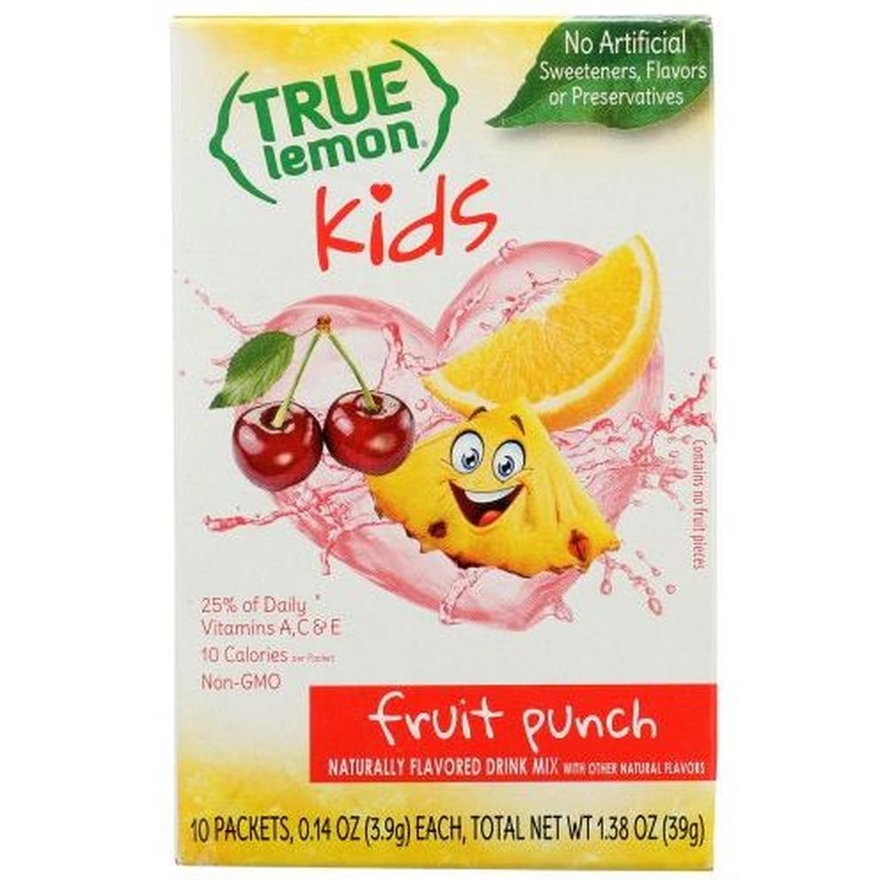True Citrus Tru Lemon Kids Fruit Punch Drink Mix, 1.38 Ounce -- 12 per ...