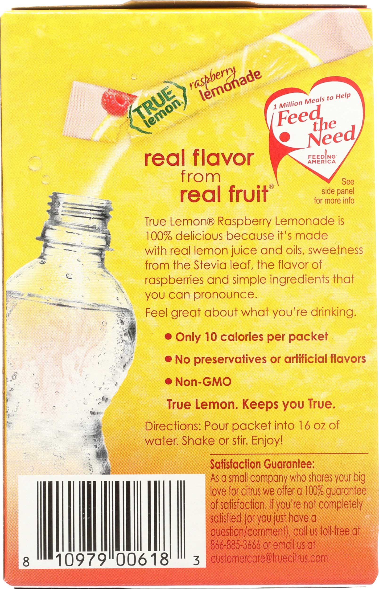 True Lemon Raspberry Lemonade Naturally Flavored Drink Mix Case ...