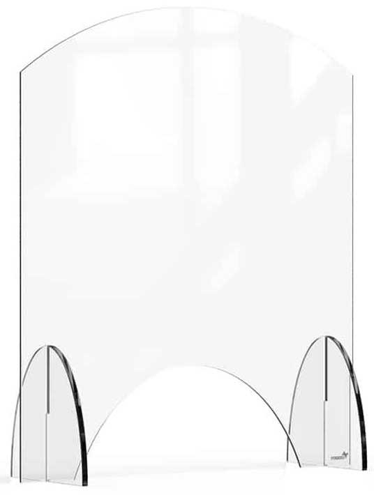Rosseto Avant Guarde Acrylic Sneeze Guard with Pass Through Window, 24 ...