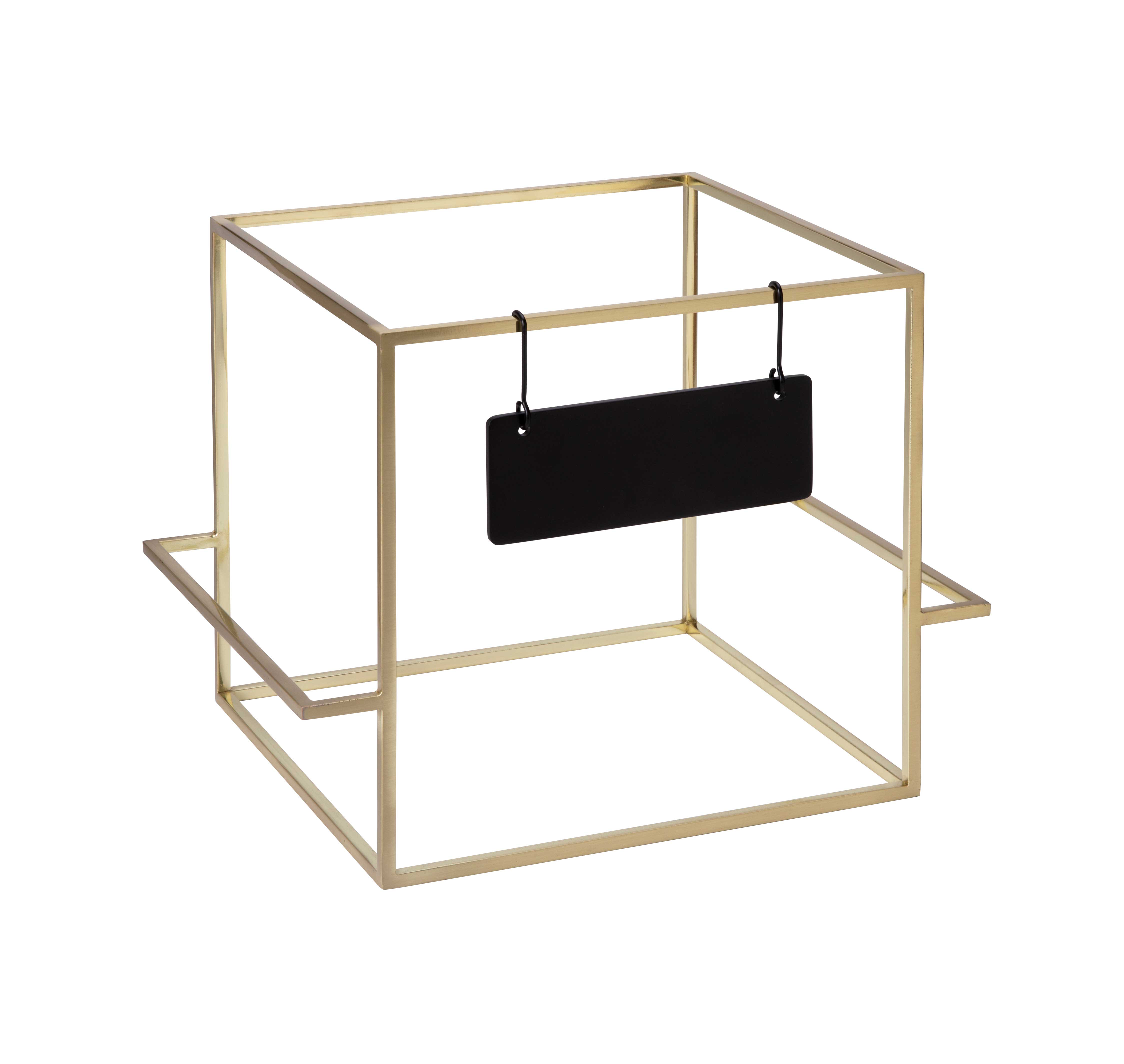 Rosseto SkyRize Gold Painted Quad Riser with 1 Hanging Sign, 10.3 Ã— 8. ...