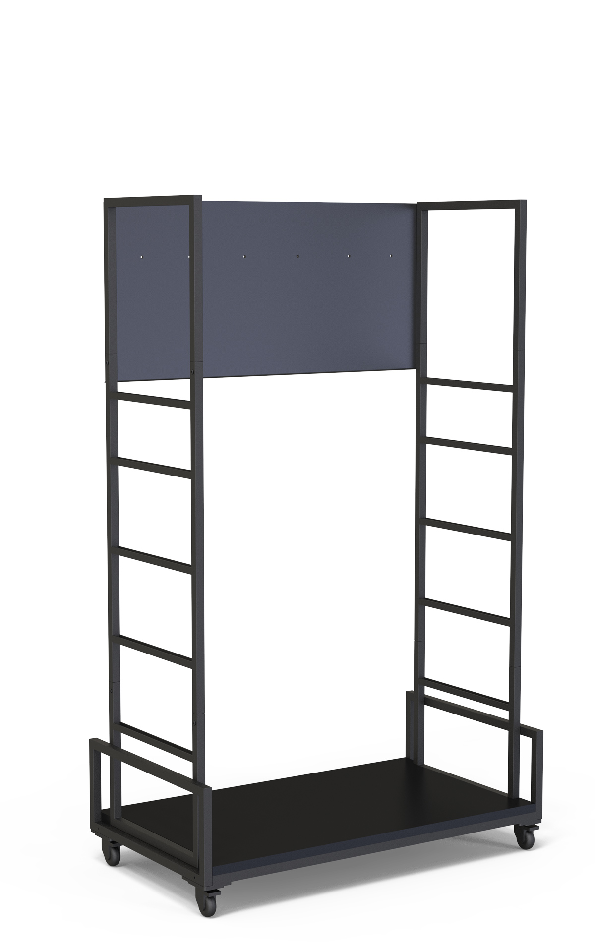 Rosseto Modulite Cart Frame with Black Bamboo Base and Four Rotating ...