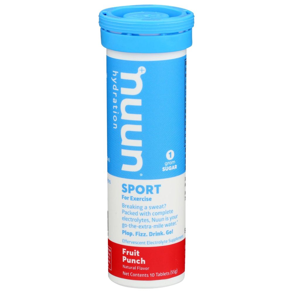Nuun Fruit Punch Sport Hydration Tablet, 10 count -- 8 per case