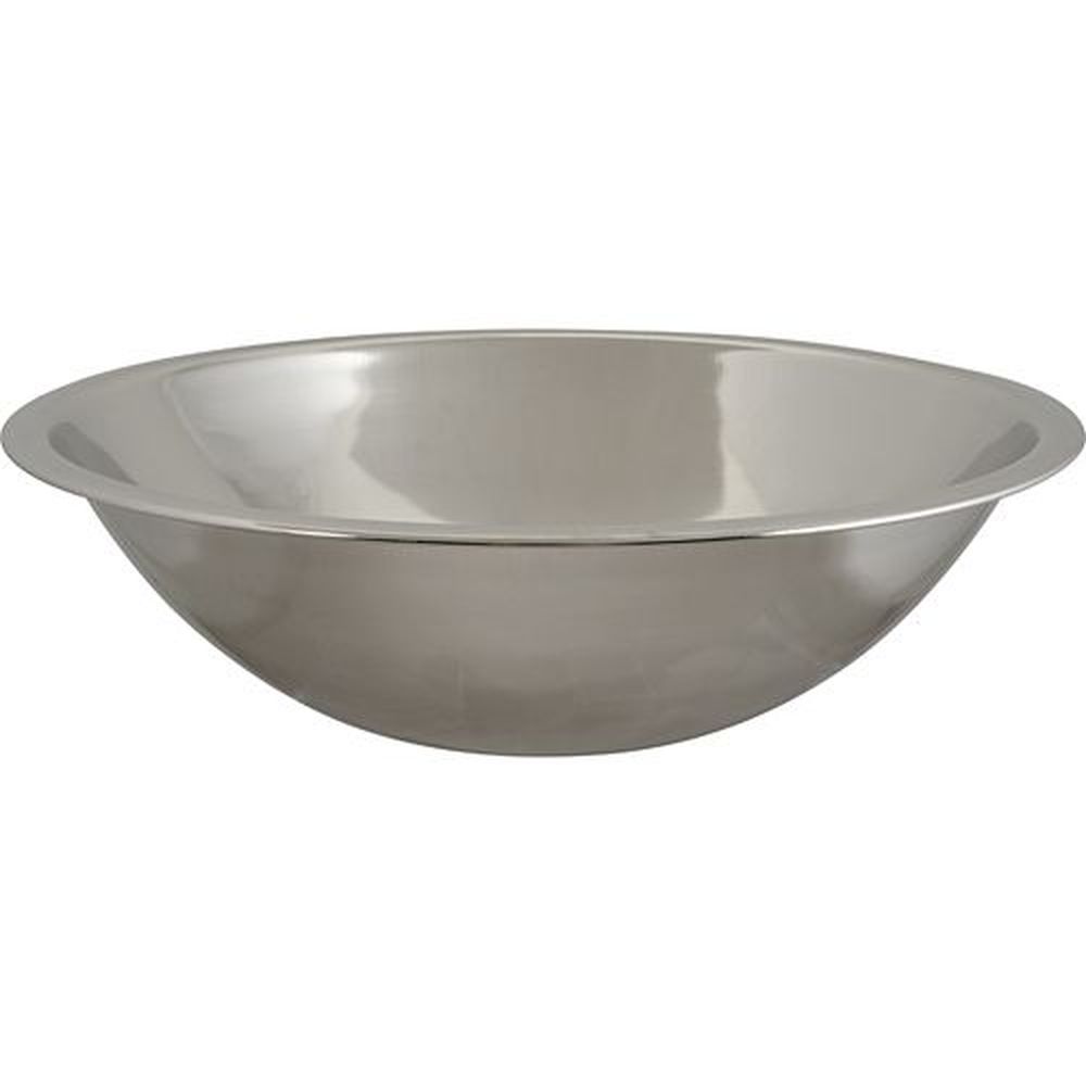 Winco 78705 18/8 Stainless Steel Mirror Finish Mixing Bowl, 8 Quart ...