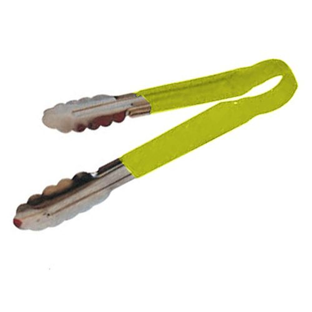 Winco UT-12HP-Y Heavy-Duty Stainless Steel Utility Tong with Plastic ...