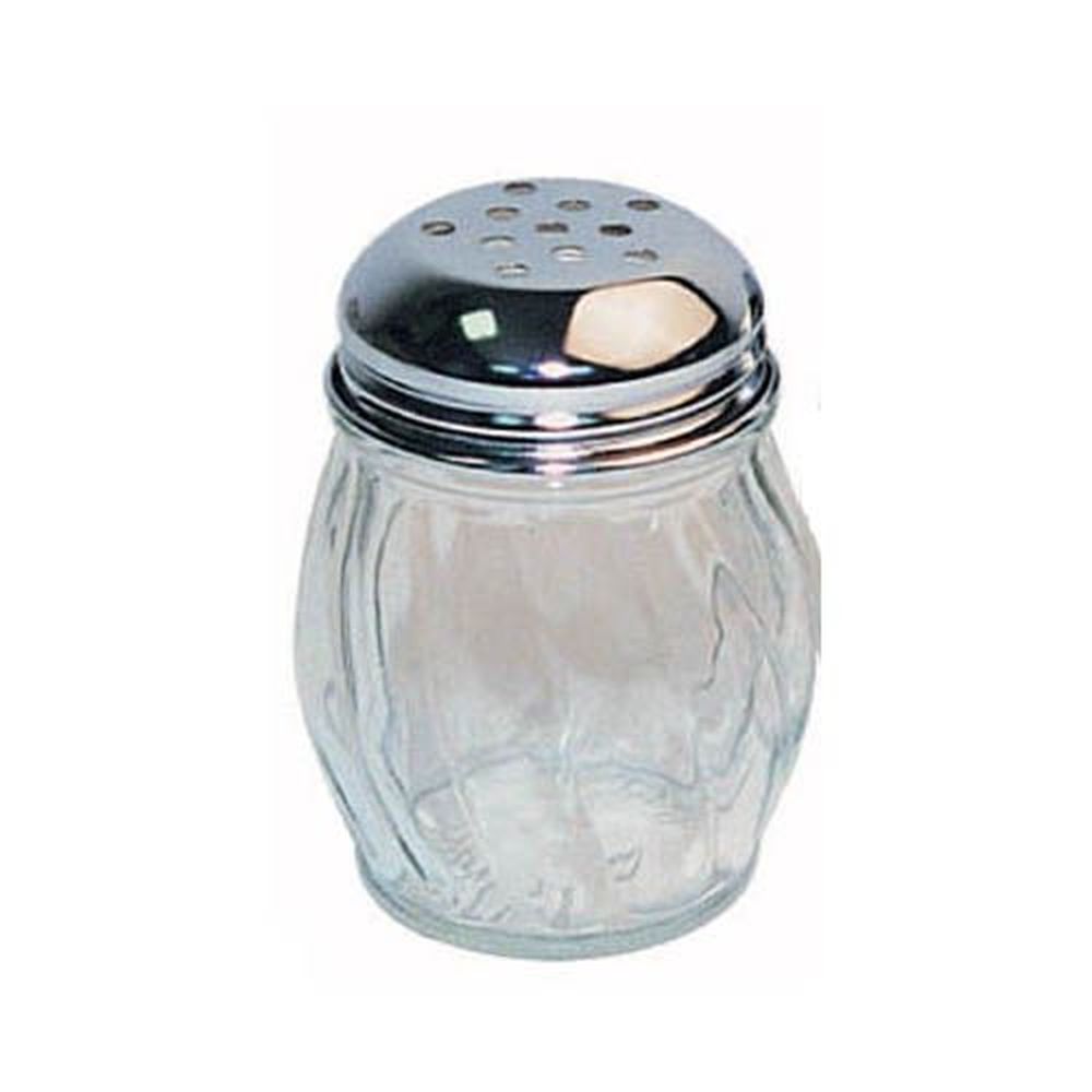 Winco G-107 Perforated Glass Cheese Shaker, 6 Ounce Capacity