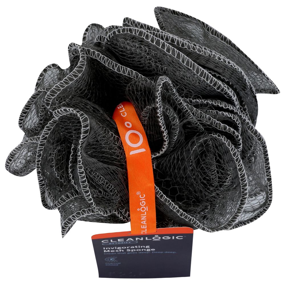 CleanLogic Detoxify Mesh Bath Sponge -- 6 per case