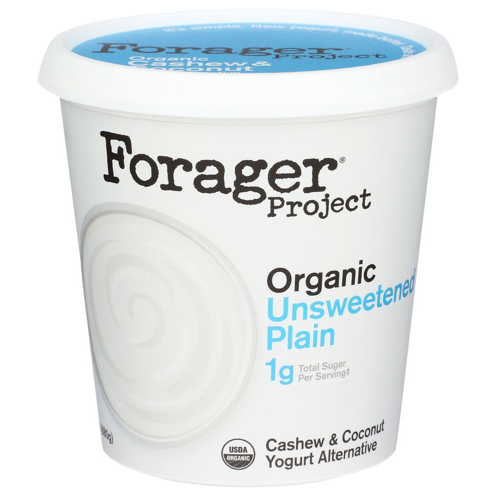 Forager Organic Plain Cashewmilk Yogurt, 24 Fluid Ounce -- 6 per case