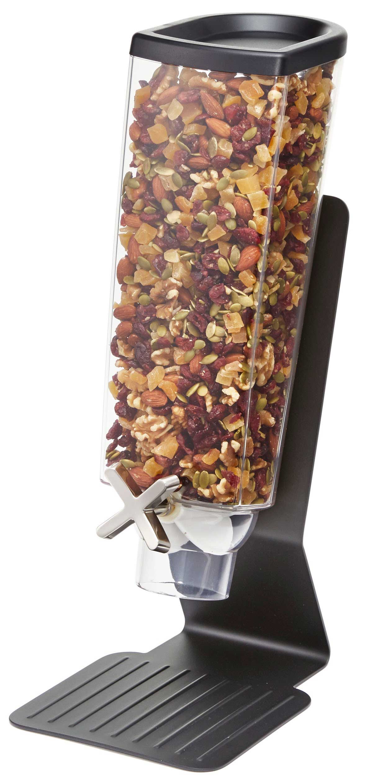 Rosseto EZ Pro H1B 1 Container Black Matte Tabletop Dispenser, 6.3 x 8.13 x 17.25 inch